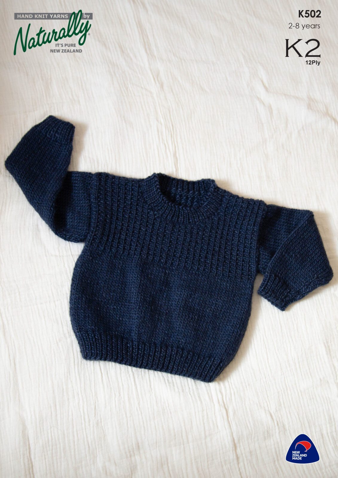 Naturally K502 Kids Jumper Pattern 12 ply